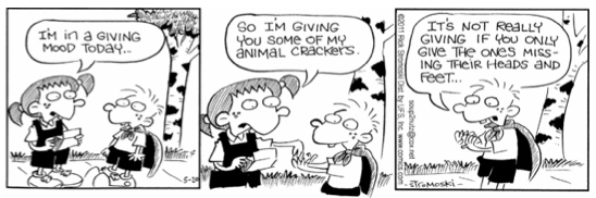 Soup to Nutz: Sunday Comic on Giving – Generosity Monk